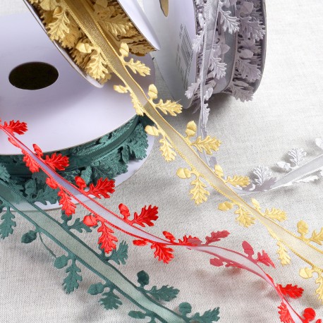 CUTTED RIBBON HOLLY - Stephanoise mediac