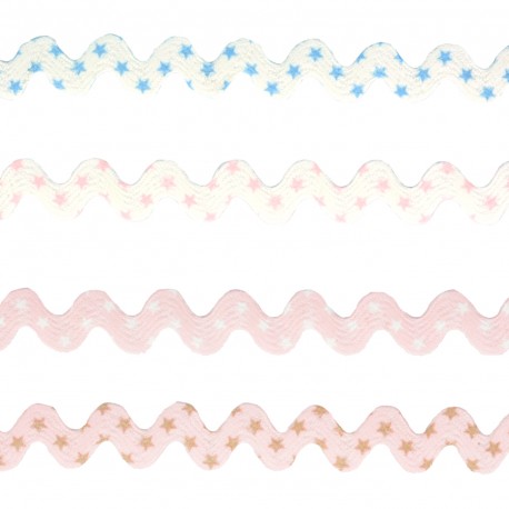 "STARS" RICK-RACK 15MM - Stephanoise mediac