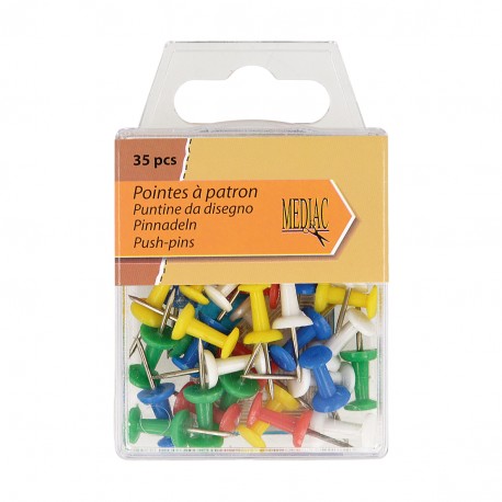 PUSH-PINS BOX *35 PCS - Stephanoise mediac