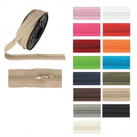 POLYESTER ZIP N°5 (METER) - Stephanoise mediac
