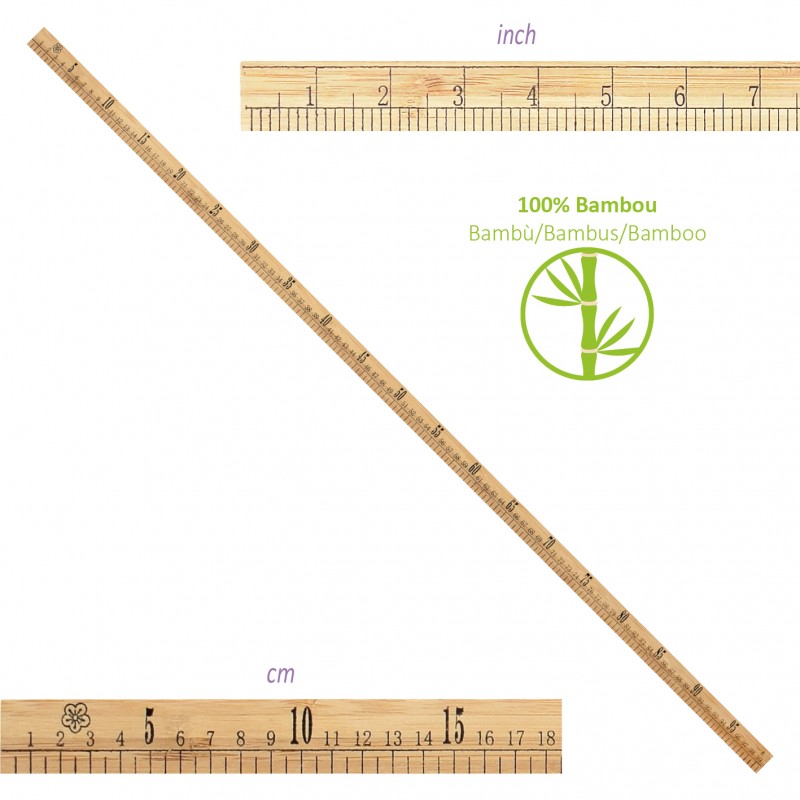 Bamboo Ruler 1m - Stéphanoise et Médiac
