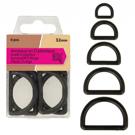 PLASTIC D RINGS 13MM*12 - Stephanoise mediac