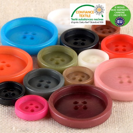 BOTONES DE 4 AGUJEROS DE MARFIL SINTETICO - Stephanoise mediac