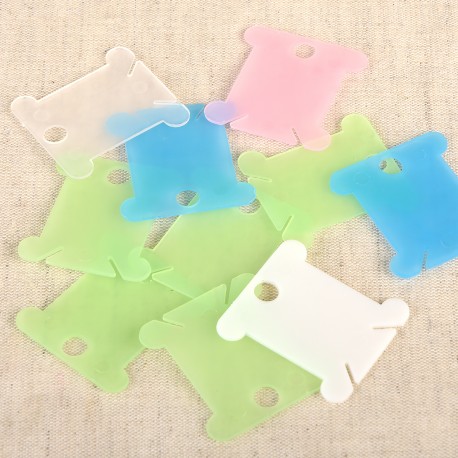 PLASTIC THREAD WINDING CARDS *10PCS - Stephanoise mediac