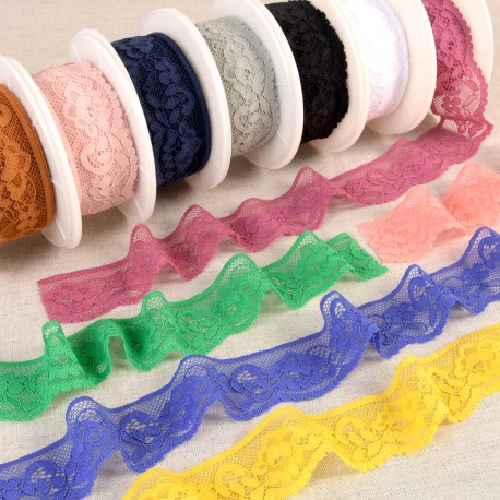 ENCAJE ELASTICO FLORES - Stephanoise mediac