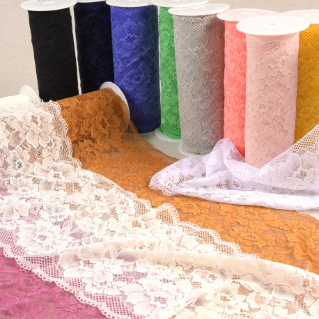 ENCAJE ELASTICO FLORES - Stephanoise mediac